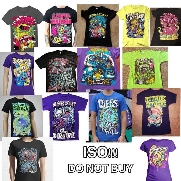 Hot Topic | Tops | Cupcake Cult Dropdead Scene Band Tee Iso Attack ...
